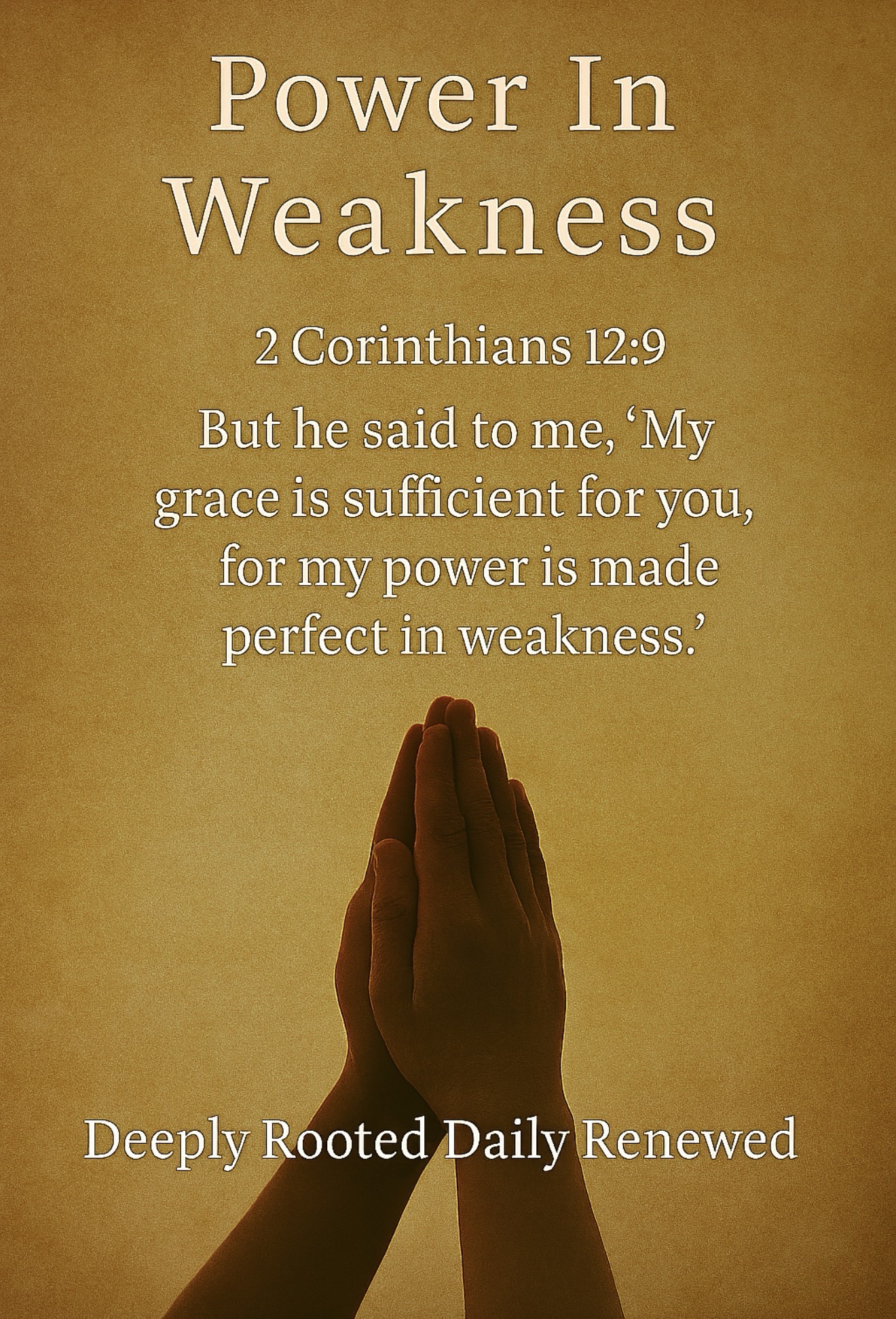 Sunday, August 17, 2025–Strength Made Perfect: Power In Weakness ...