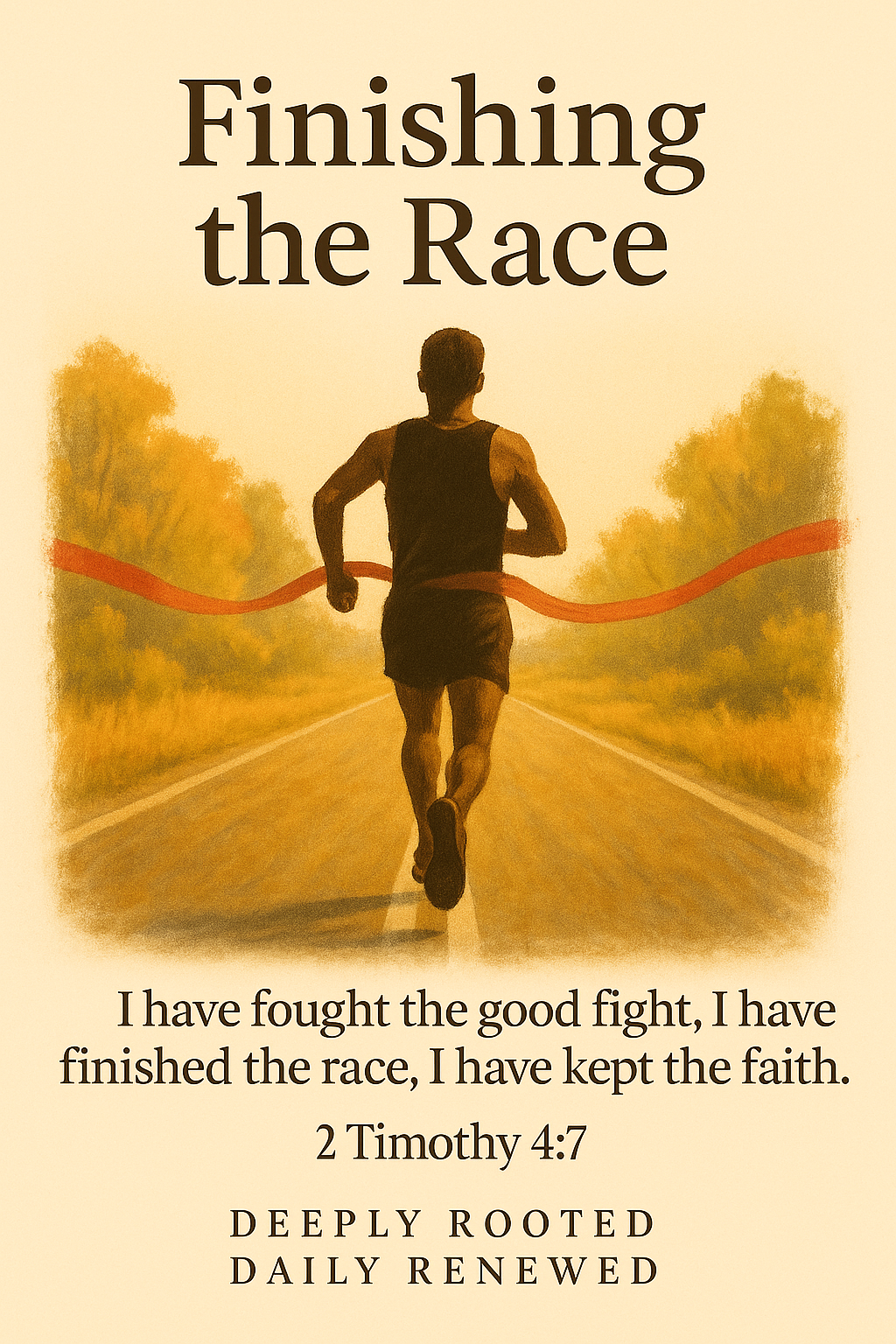 Saturday, November 1, 2025–Faith That Endures: Finishing The Race ...